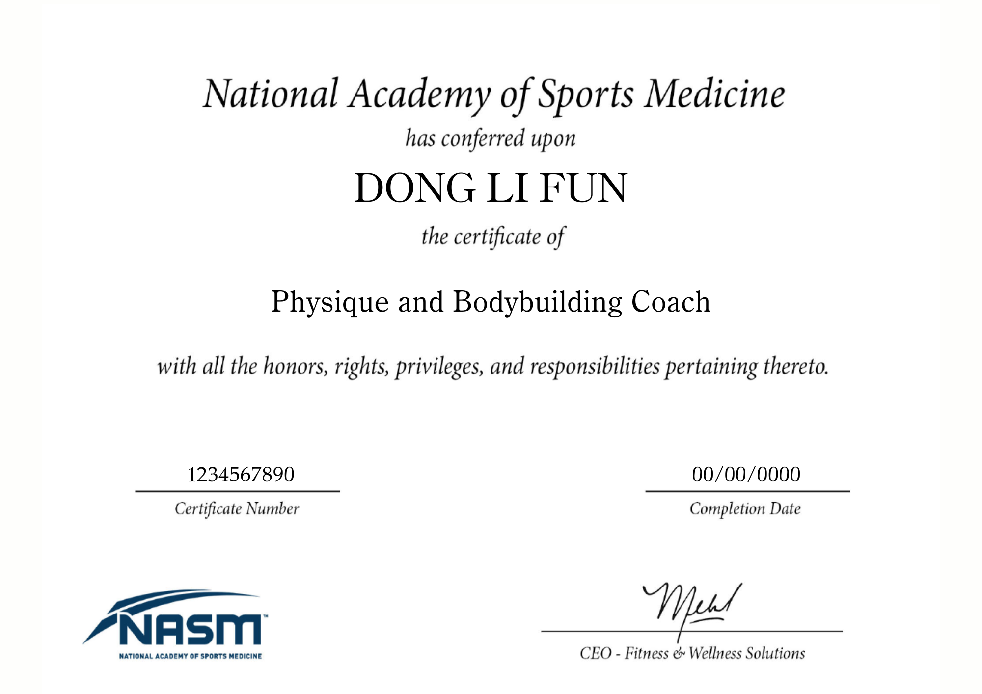 動立方 (Creative Training Academy) - 2026/9/25-9/28 NASM-PBC 健體與健美教練課程 台北場